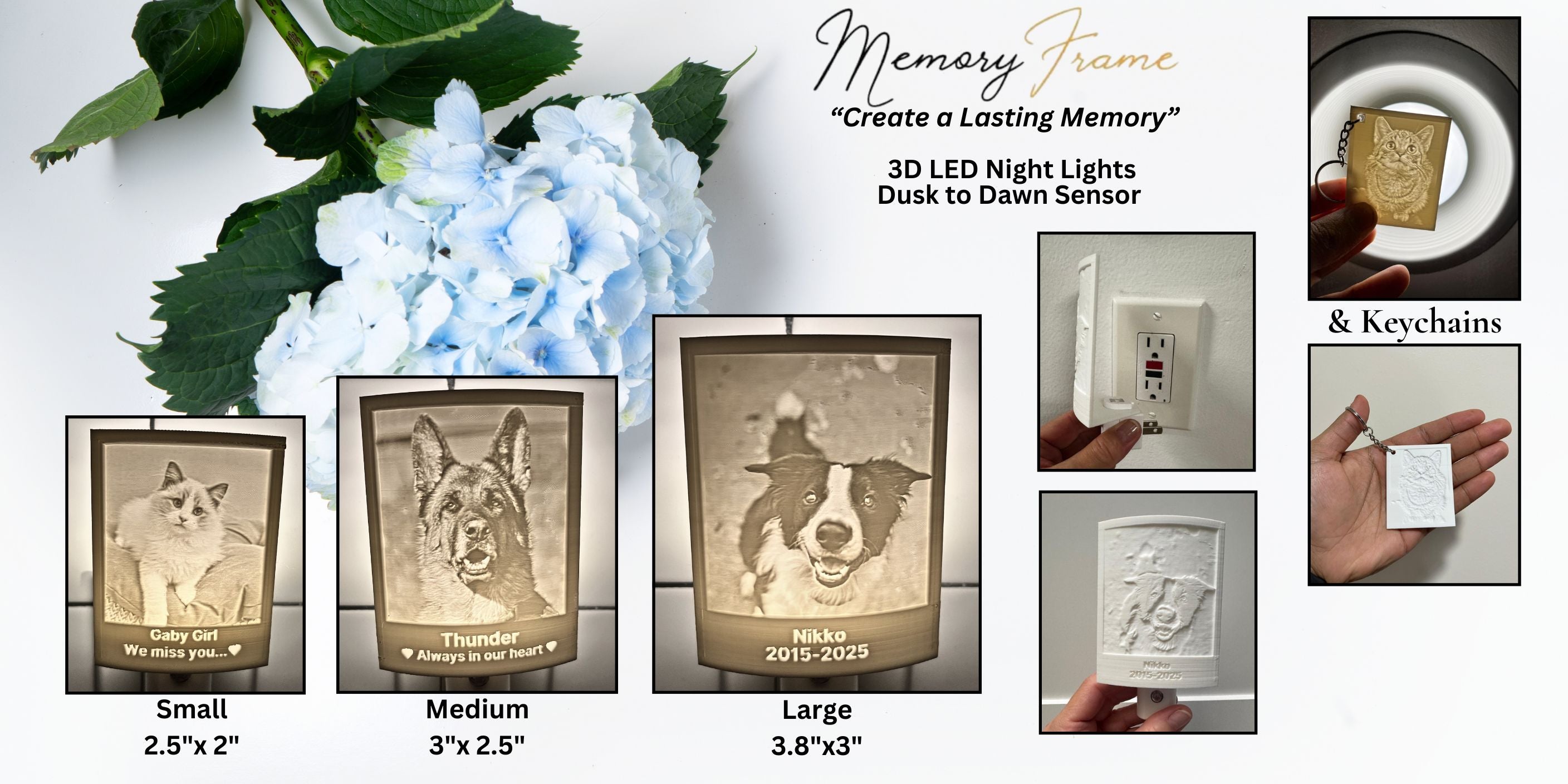 Memory Frame™ Personalized Night Light